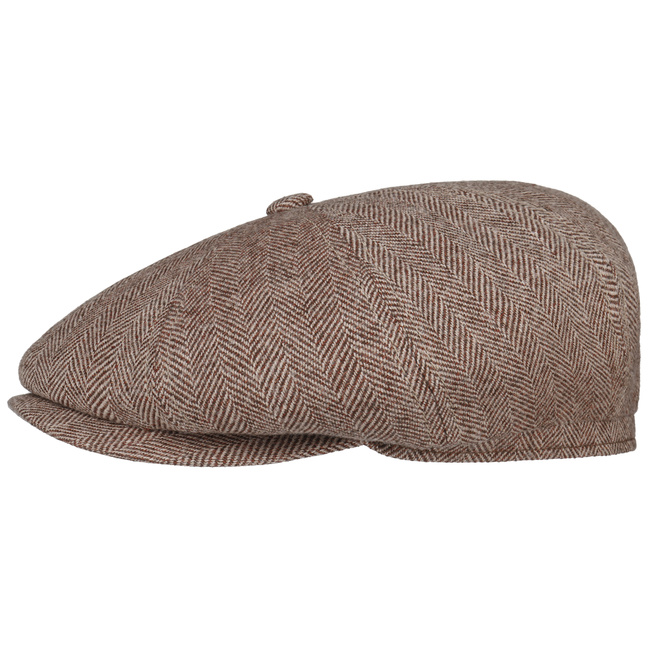Stetson Hatteras Twotone Herringbone Flat Cap