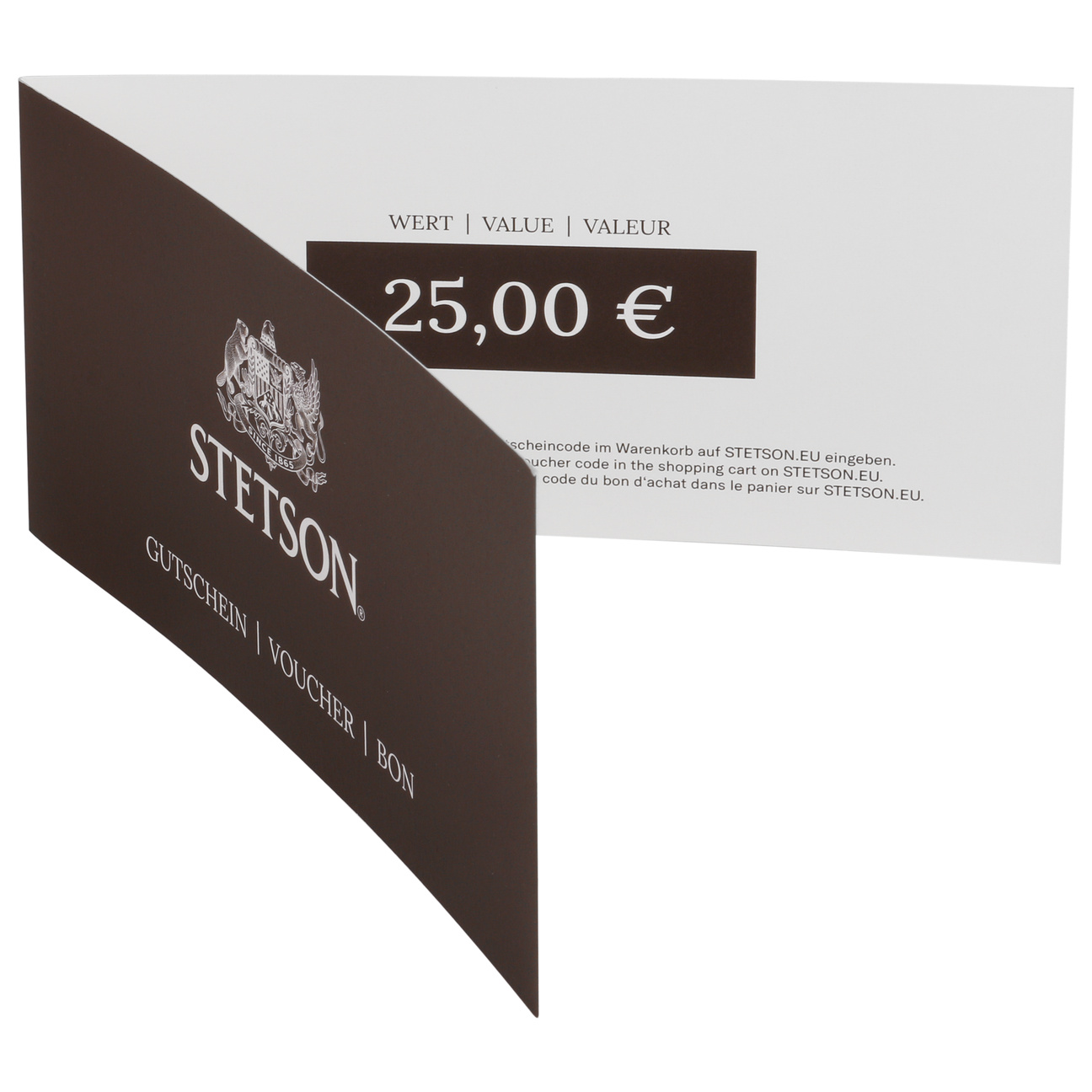 Stetson Stetson.eu Geschenkgutschein 25