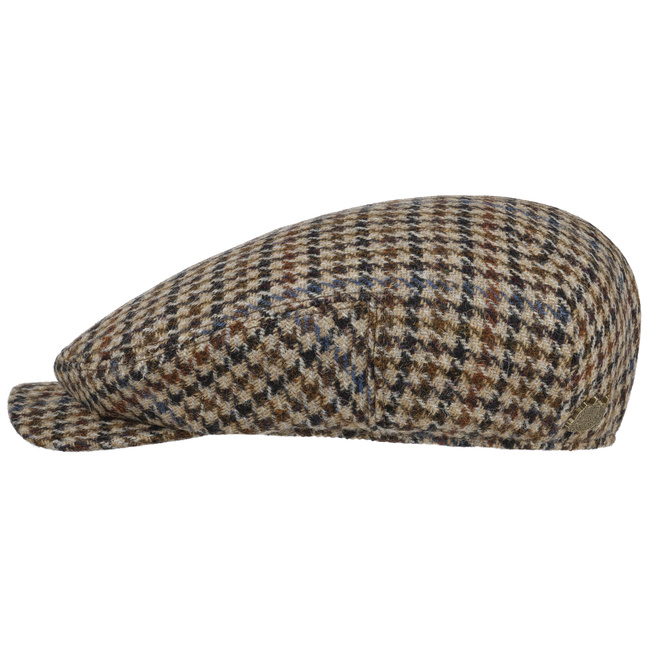 Stetson Harris Tweed Long Peak Flat Cap