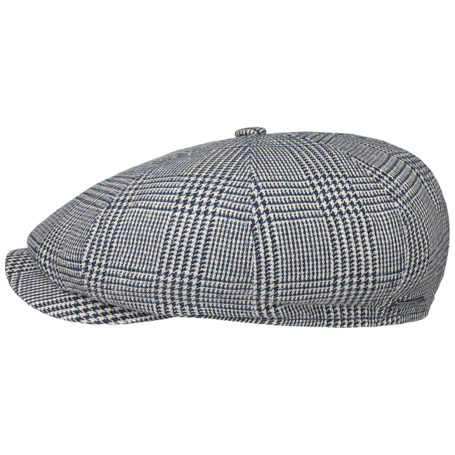 Stetson 8 Panel Houndstooth Flat Cap