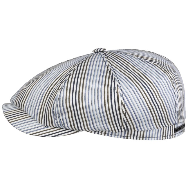 Stetson Hatteras Fresh Stripes Flat Cap
