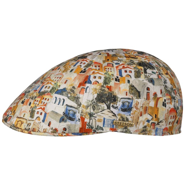 Stetson Texas Village Print Flat Cap