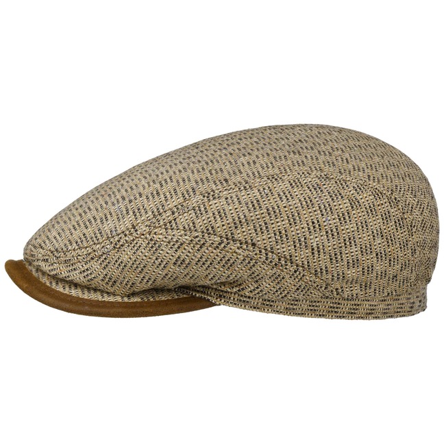 Belfast Cotton Mix Structure Flat Cap --> Stetson.eu