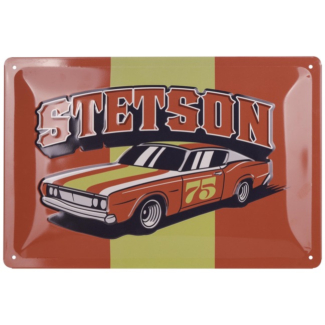 Stetson Muscle Car Retro Metal Sign